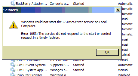 Error 1053 when trying to run a windows servicee - Windows - Spiceworks Community