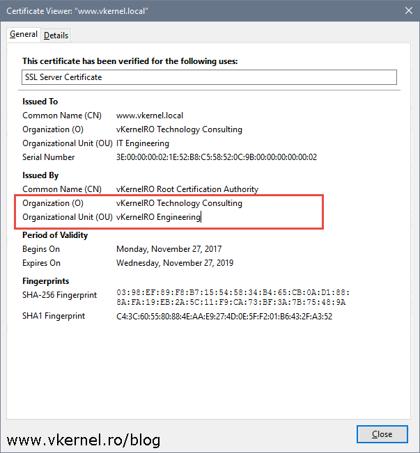 MS Enterprise Subordinate CA and distinguished name suffix - Windows - Spiceworks Community