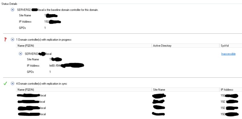Domain Controller With Replication In Progress Sysvol Is Inaccessible Software And Applications
