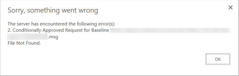 SharePoint Errors, "Cannot complete this action" and "File Not Found ...