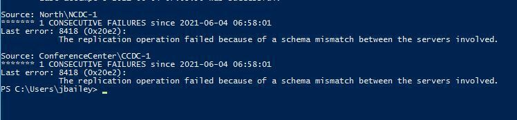 AD Schema Mismatch 2012 to 2019 - Software & Applications - Spiceworks ...