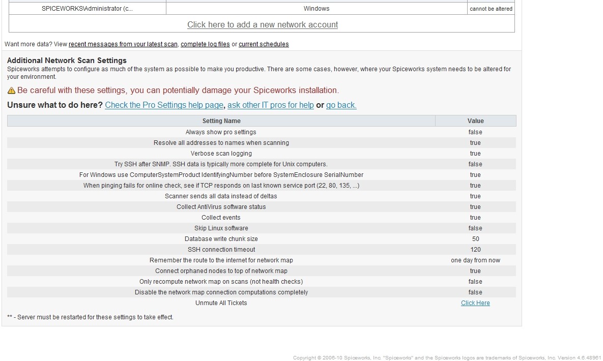 Network scan: protocole priority problem ? - Spiceworks Support - Spiceworks Community