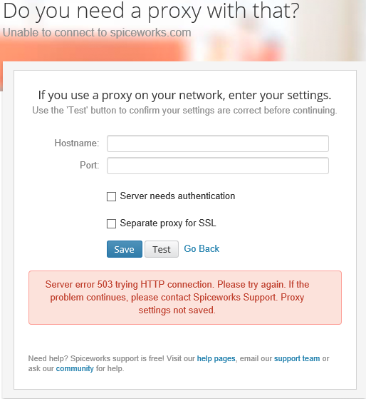 Spiceworks Proxy Settings Spiceworks Support Spiceworks Community