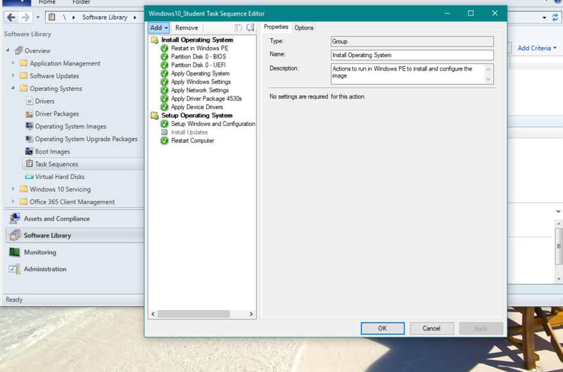 Import Win10 Creator Update Into Sccm Task Sequence Windows Spiceworks Community