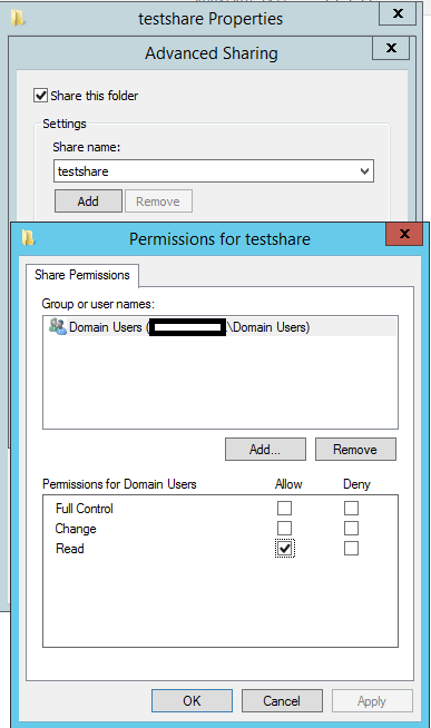 sharing a folder to all domain users - Software & Applications ...