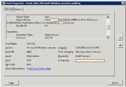 How to track user and computer account deletions in Active Directory - Software & Applications ...