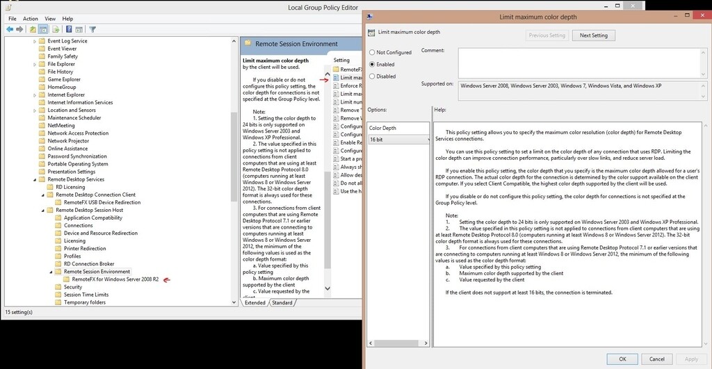 Forcing reduced color depth in Windows Server 2012 - #3 by shawnfitzpatrick5399 - Windows ...