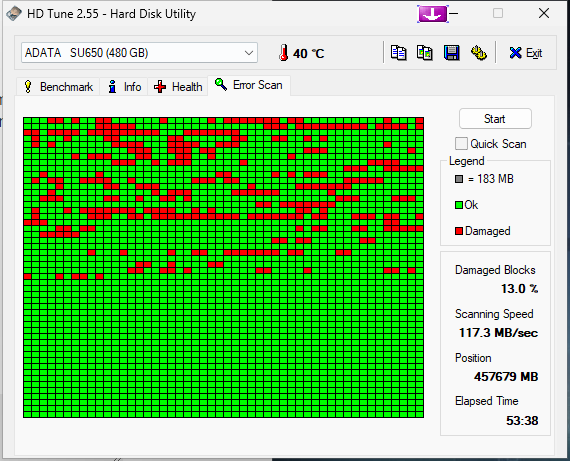Failing SSD with 10% bad blocks, zeroed, and now 0% bad blocks ...