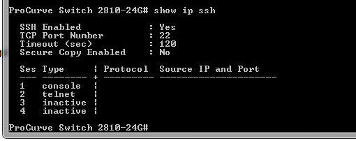 Configure SSH on HP ProCurve Switches - Hardware & Infrastructure ...