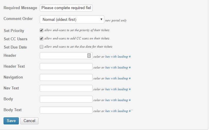 Portal Tweaks Fields Issue - Spiceworks Support - Spiceworks Community