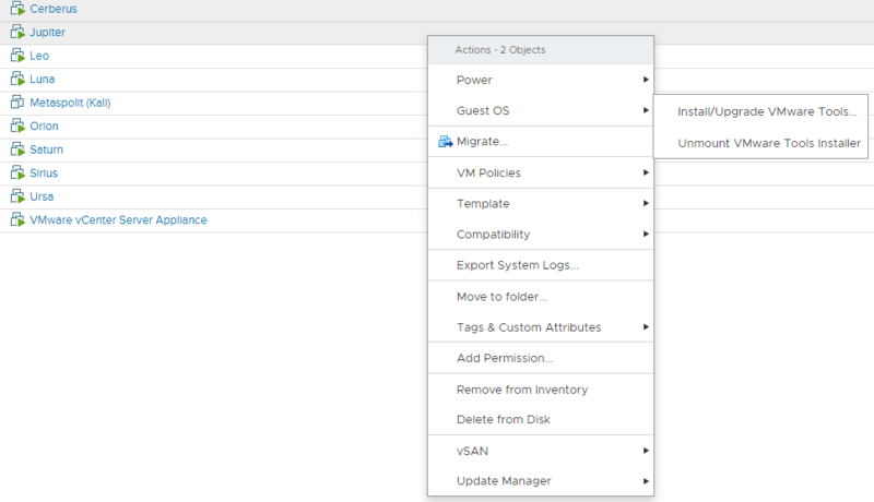 VMWare vSphere VM options disabled - Virtualization - Spiceworks Community