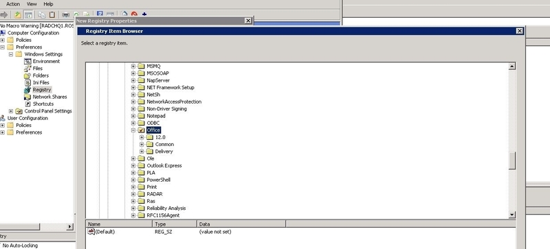 Disable macros warning on Access Runtime 2003 via gpo - Software - Spiceworks Community