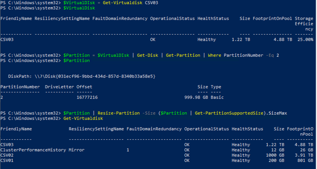 Expanding A Full Azure Stack Hci Nested Resilient Volume General Spiceworks Community