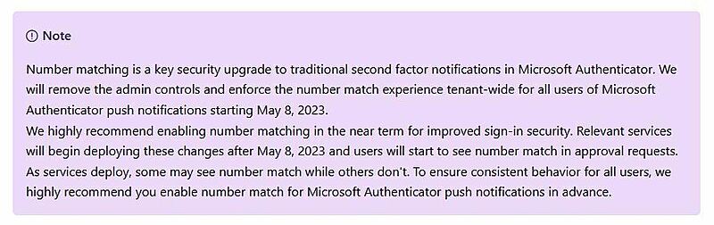 Office365 new MFA with number matching - Software & Applications ...