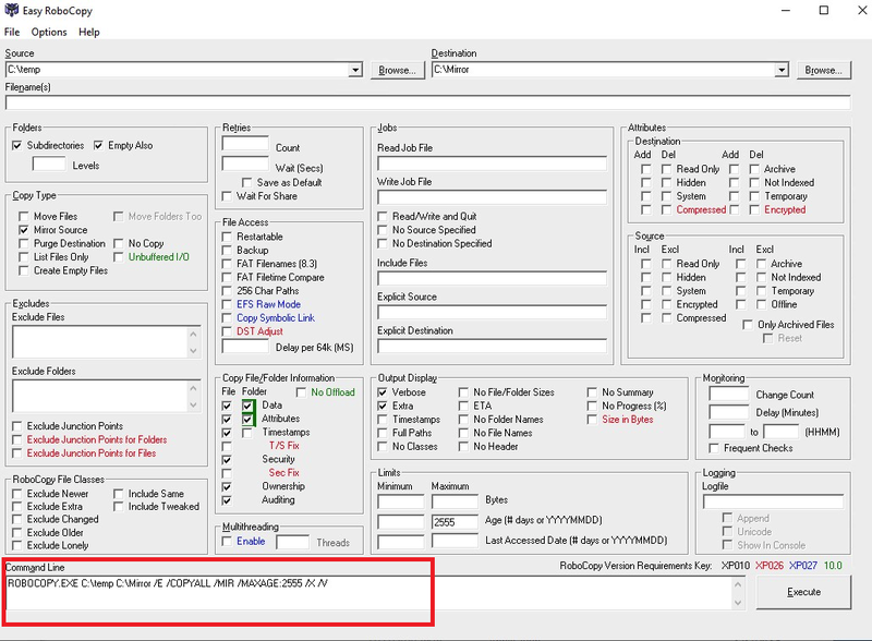 ROBOCOPY Syntax help - Programming & Development - Spiceworks Community