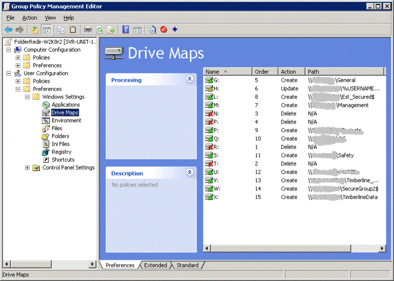 Group policy keeps dropping specific user from seeing mapped network drives - Software ...