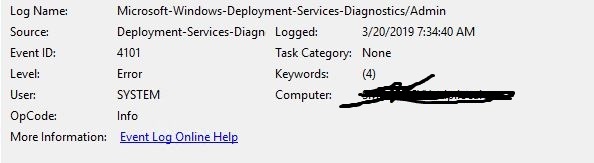 Need help with WDS Error - Software & Applications - Spiceworks Community