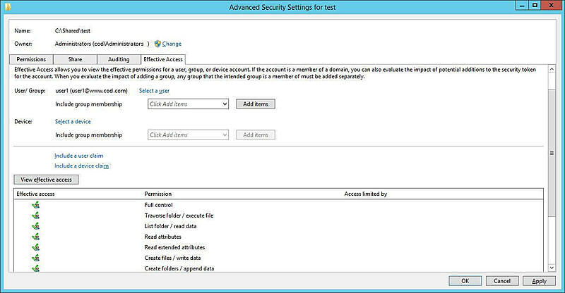 How to determine Active Directory permission sources - Windows ...