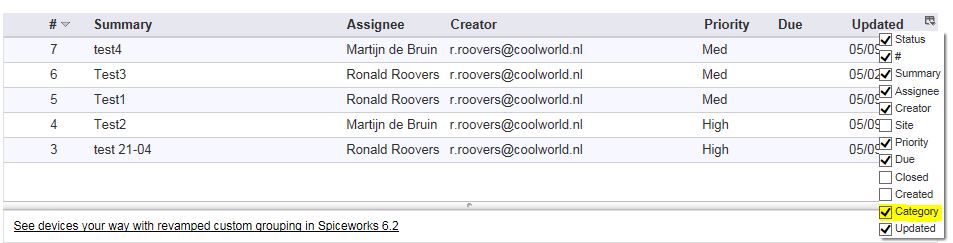 Change column header in ticket screen - Spiceworks Support - Spiceworks Community