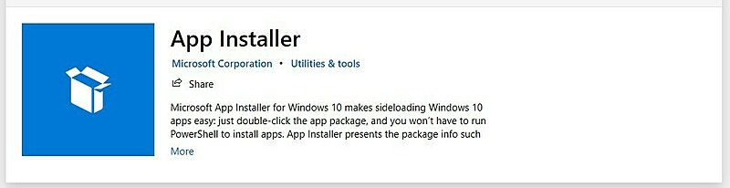 deploying Windows store app (App installer for package manager ...