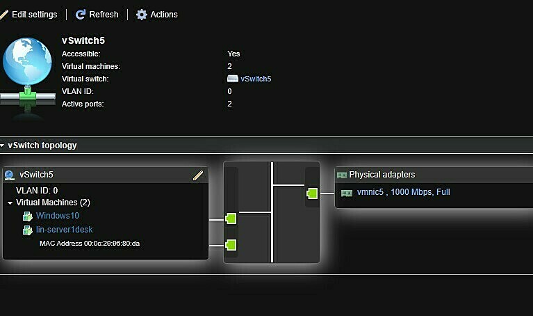 How can I connect my linux VM to the network in VMware ESXi ...