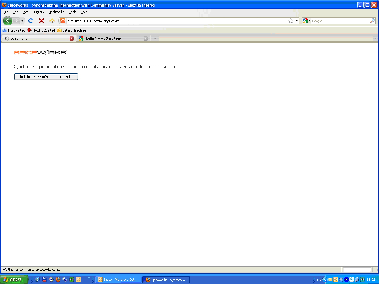 unable to go to "My Community" from within Spiceworks - Spiceworks Support - Spiceworks Community
