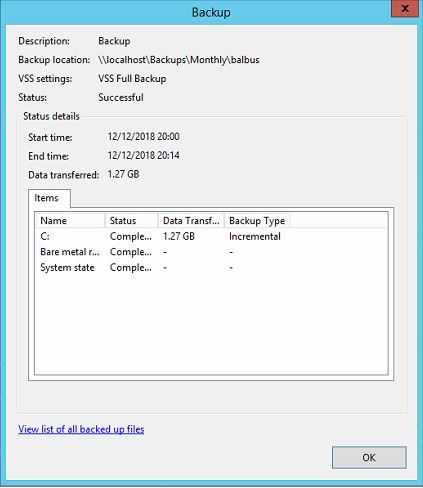 How can I ensure Windows Server Backup always does full backups ...