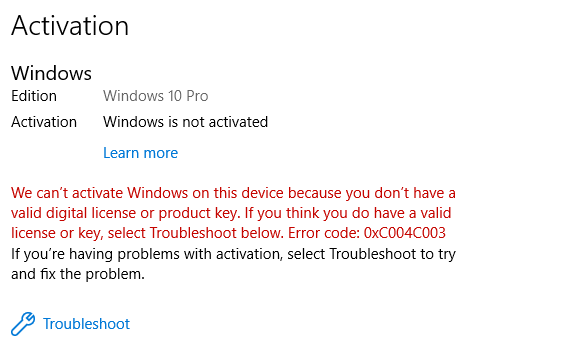 Windows 10 Deactivating - Windows - Spiceworks Community