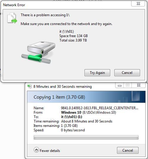 Copying Files to Network Share Using Windows Explorer (Almost) Always ...