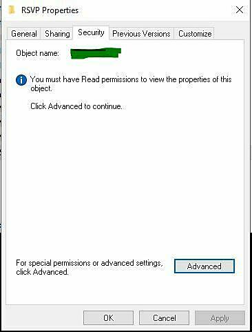 Security Tab missing from Folder Properties - Data Storage, Backup & Recovery - Spiceworks Community