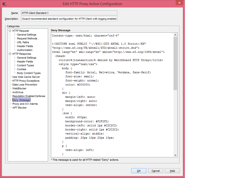XTM Watchguard Web Blocker Deny message - Networking - Spiceworks Community