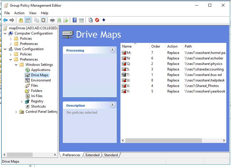 Windows Server Group Policy Mapped Drives Windows Spiceworks Community