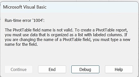 Excel - CTRL-F Brings Up Pivot Table Error - Software & Applications - Spiceworks Community