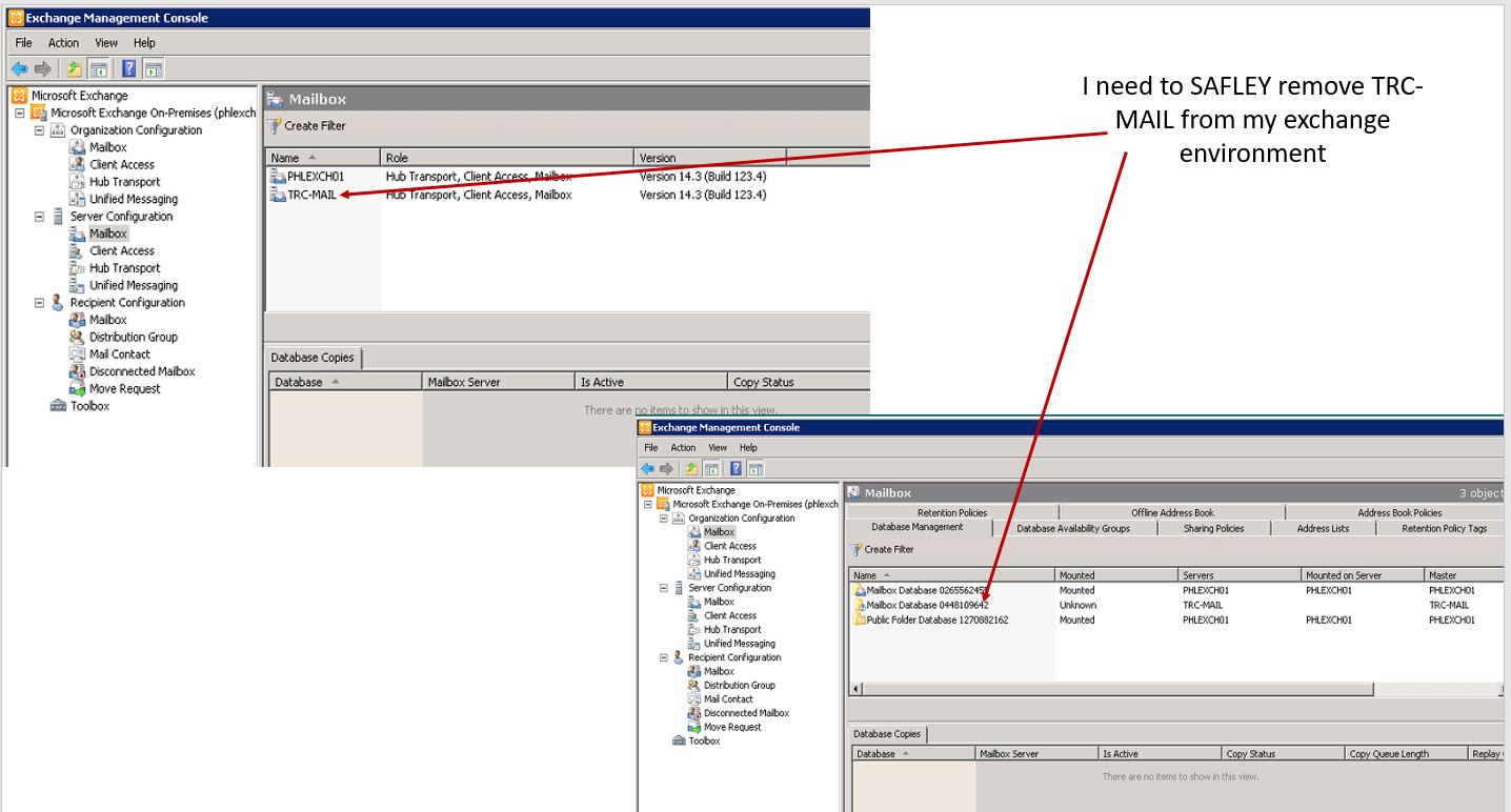 Remove orphaned Exchange Server (Bad Consulting) - Collaboration - Spiceworks Community