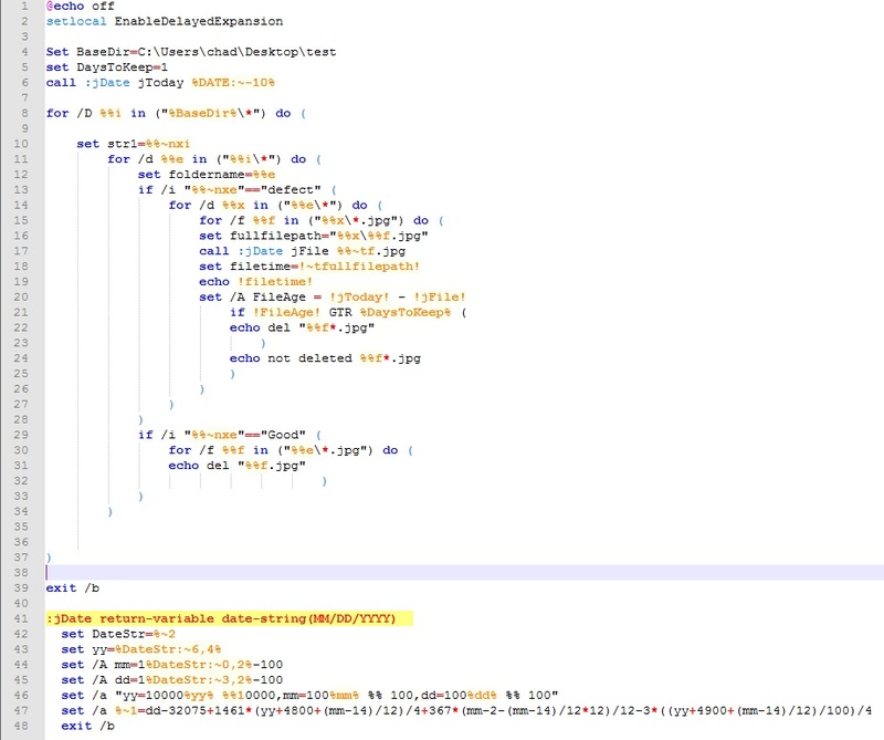 Batch Script For Removing Files Within Specific Subfolders Please Help Lol Programming 4303