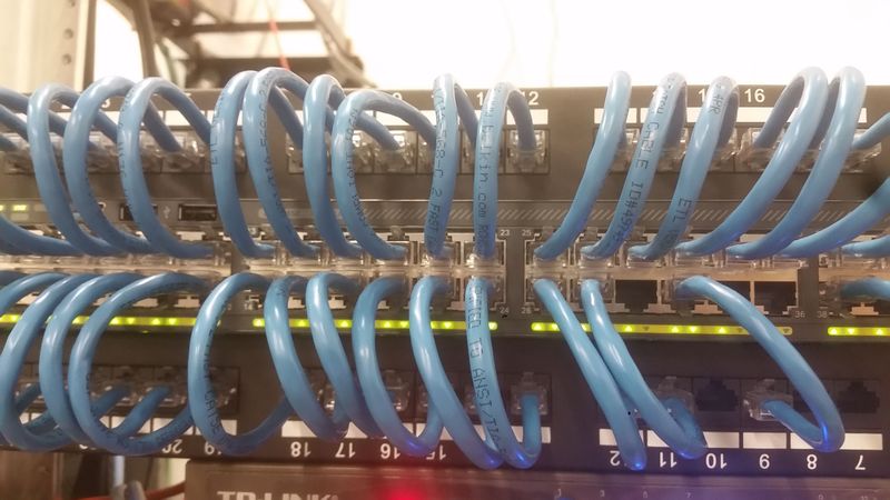 Are 6 inch patch cables long enough for double patch panels ...