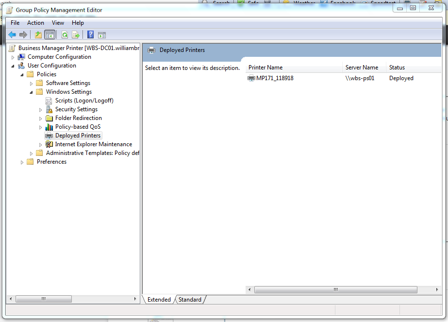 Add New Domain Printer using AD Group Policy - Software & Applications ...