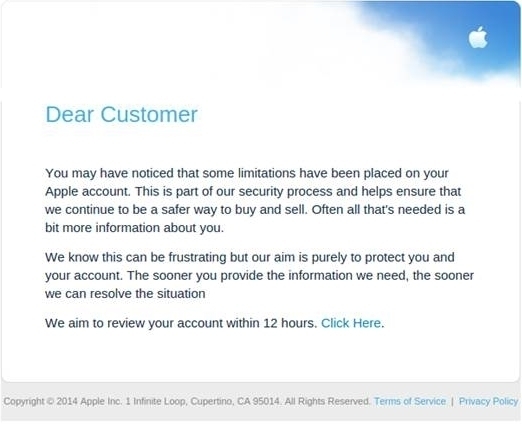 Apple IDs Being Targeted In New Global Phishing Email Scam - Security ...