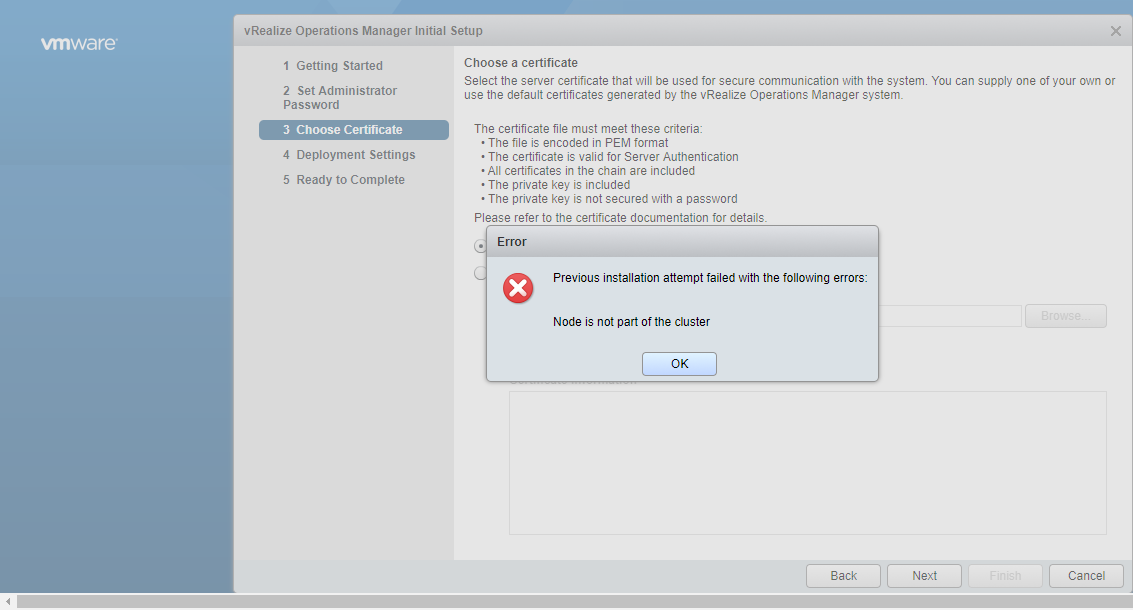 Vmware Vrealize Operation Manager Error Virtualization Spiceworks Community