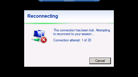 RDP- The Connection has been lost. Attempting to reconnect to your session - Windows ...