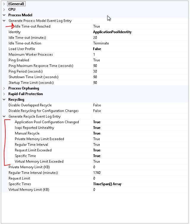 How to get all the IIS ApplicationPool Advanced Properties? - Programming & Development ...