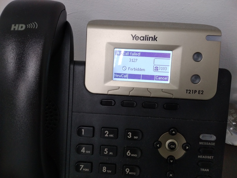 IP Phone - Cannot Make Outgoing Calls - Software & Applications ...