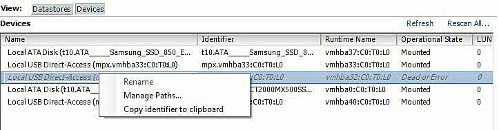 Datastore missing but device is detected - Virtualization - Spiceworks Community