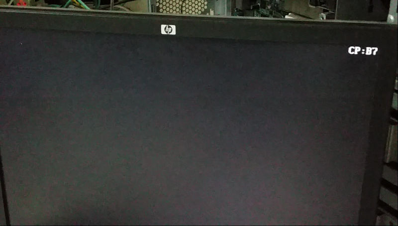 Server error post bios CP:B7 - Hardware - Spiceworks Community