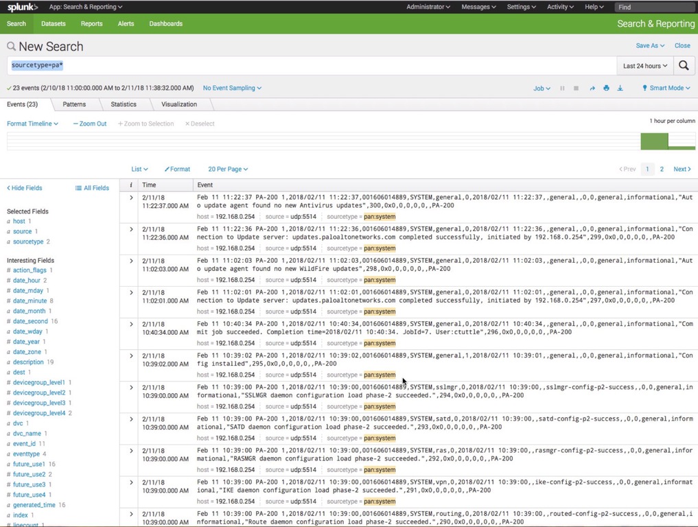 Use Splunk to monitor Palo Alto firewall logs and limit the volume of ...