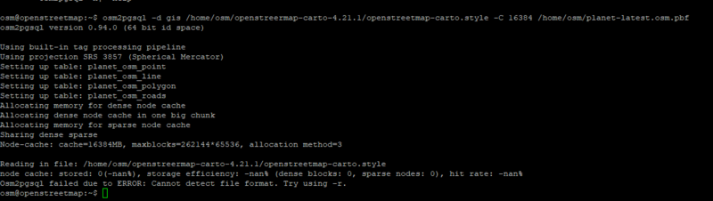 Installation Fail For Openstreetmap Tile Server On Ubuntu 1804 Linux Spiceworks Community
