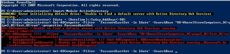 Powershell To Find Stale Computer Accounts Programming And Development Spiceworks Community