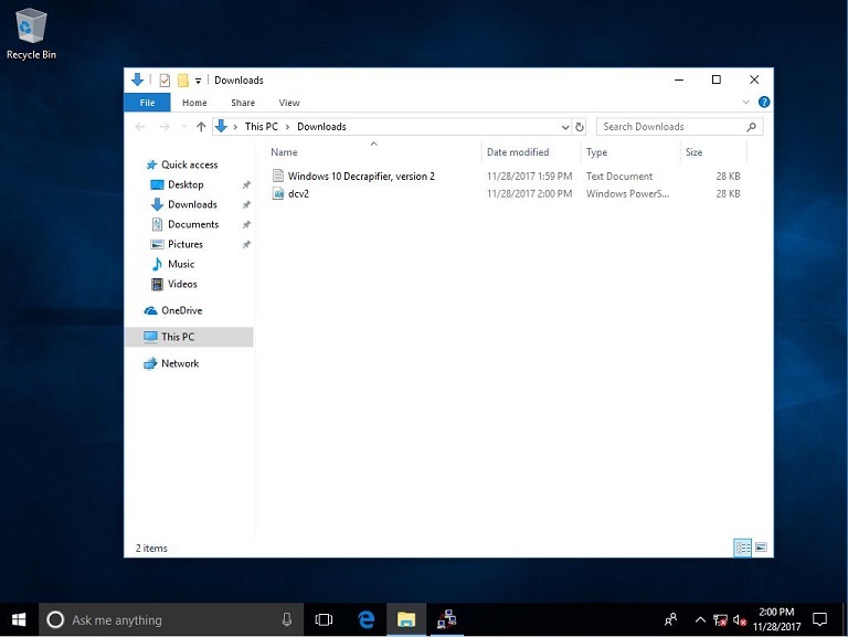 How to clean up a single Windows 10 machine/image using Decrapifier ...