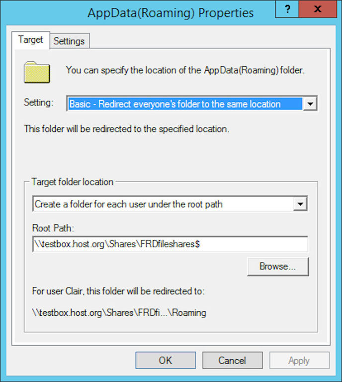 Setting up Folder Redirection & Roaming User Profiles in a Windows 2012 ...