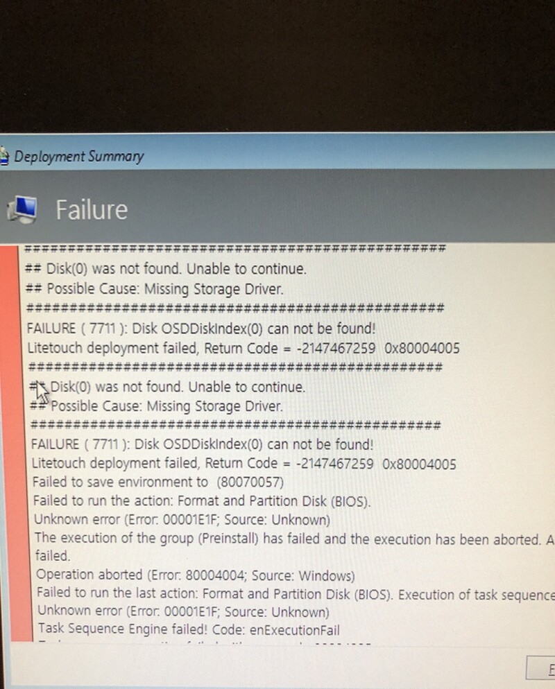 Windows Deployment- Missing Storage Device - Software & Applications - Spiceworks Community